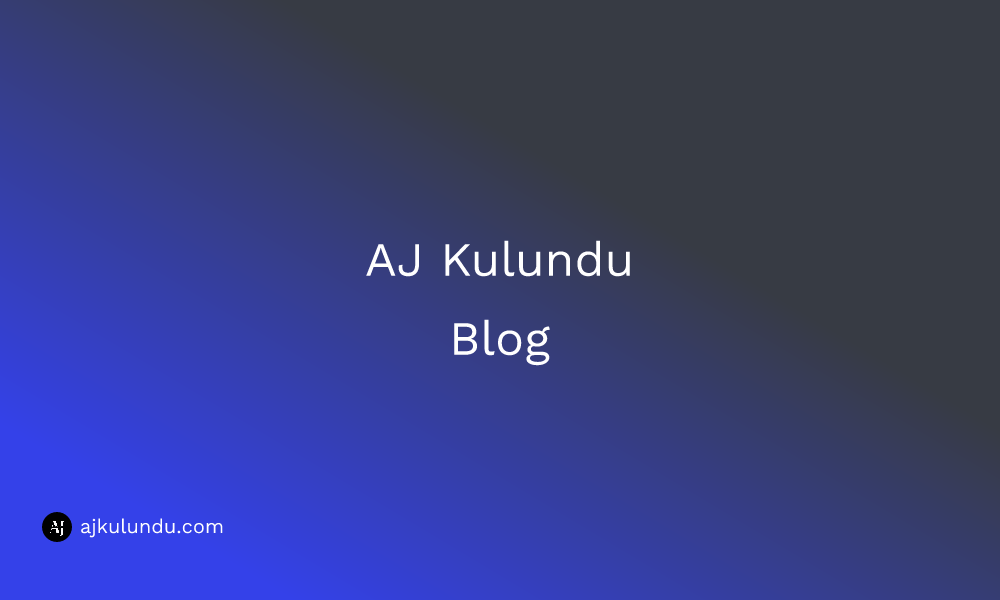 AJ Kulundu - Blog